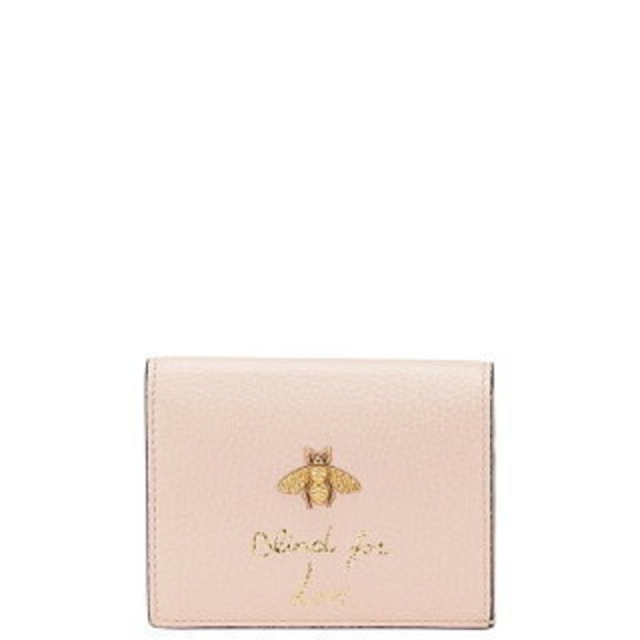 Gucci | Bags | Gucci Animalier Bee Bifold Wallet Pink Leather S | Poshmark